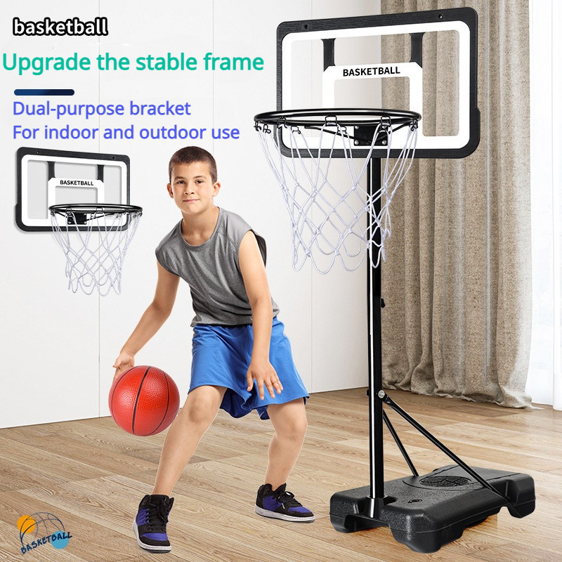 Children's Adjustable Basketball Stand Set Indoor Outdoor Adult Lifting ...