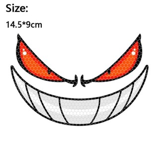 PREVAL Moto Reflective Eye Stickers, Eyes Shape PVC Electric Vehicles ...