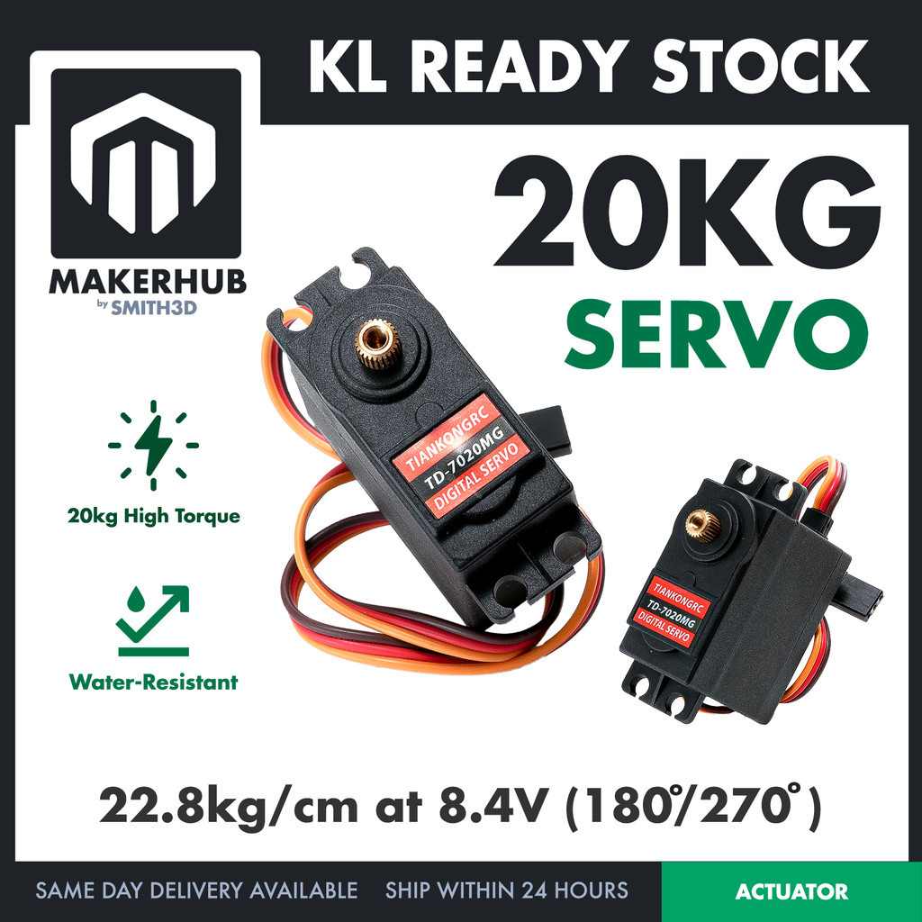 20kg High Torque Servo Motor TD-7020MG TD 7020MG RC Car Project Arduino ...