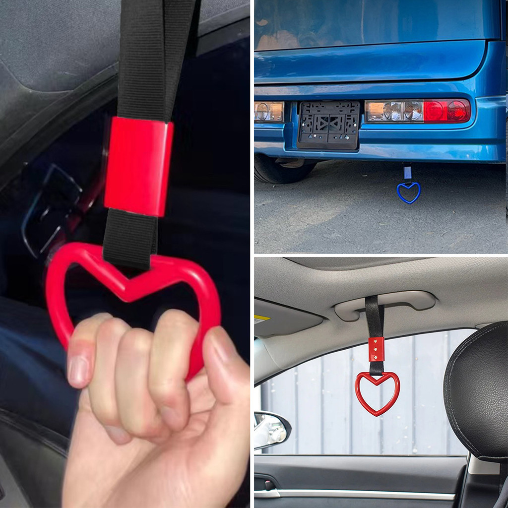 JDM White Car & Truck Vinyls Carrfan Heart JDM Tsurikawa Ring Subway ...