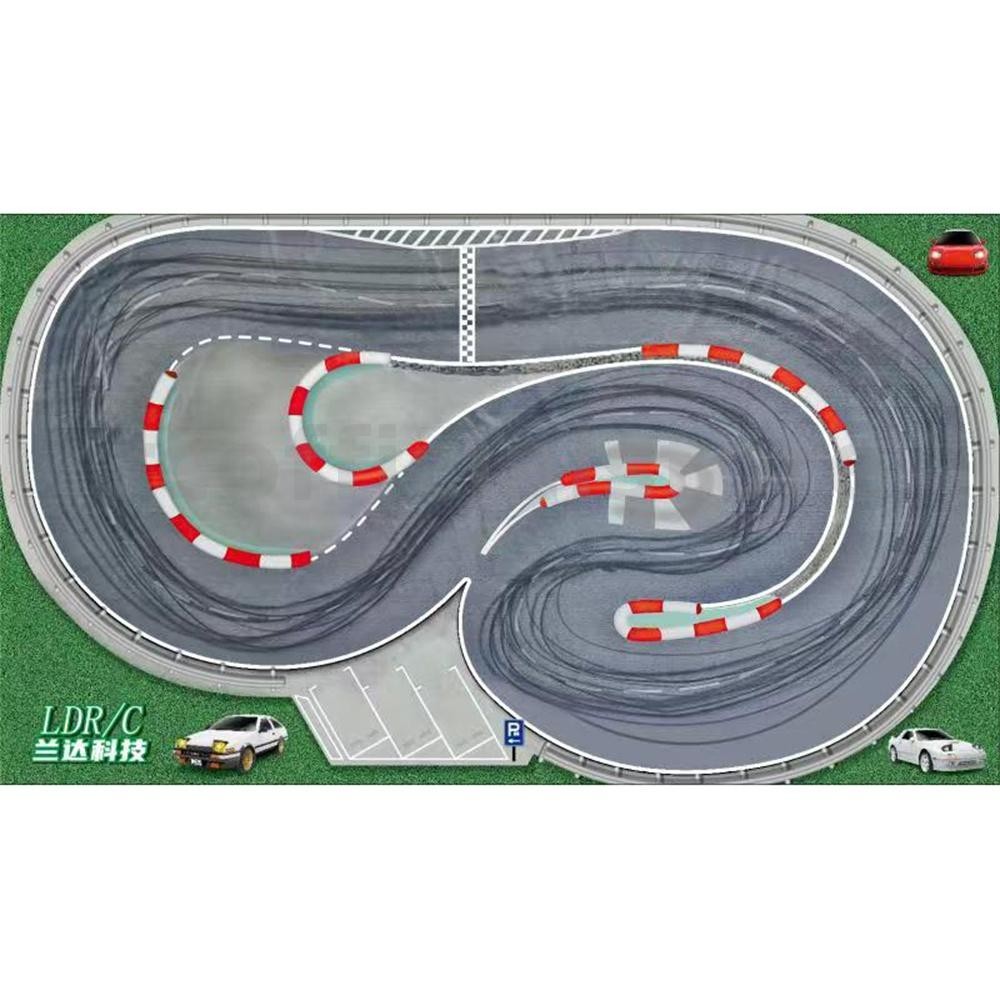 LDRC A86 A86P 1802 1/18 1/24 Drift RC Car Parts 2X3.5m Race Track Map ...