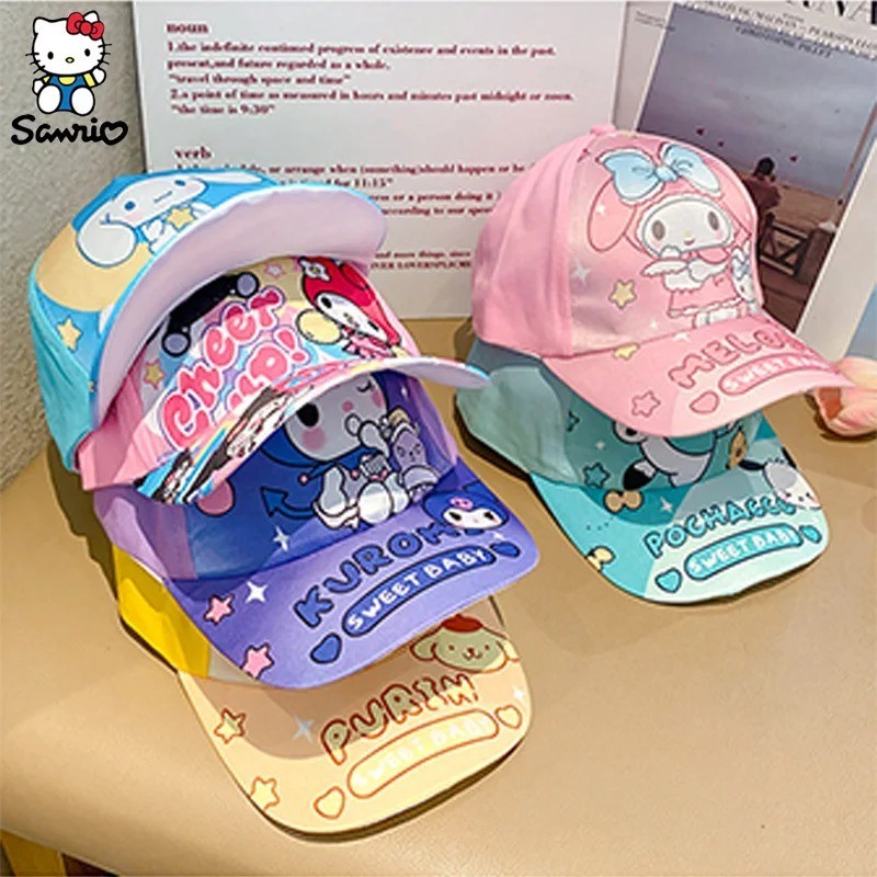 Summer New 3D Sanrio Melody Kuromi Cartoon Cinnamoroll Anime Children ...