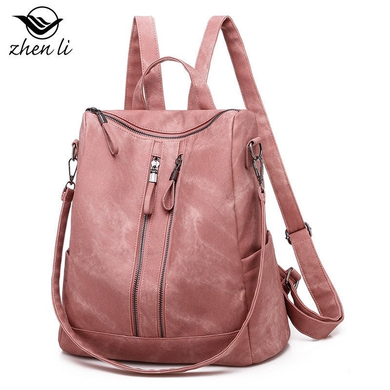 Trendy women's fan backpack women's backpack fashion backpack PU ...