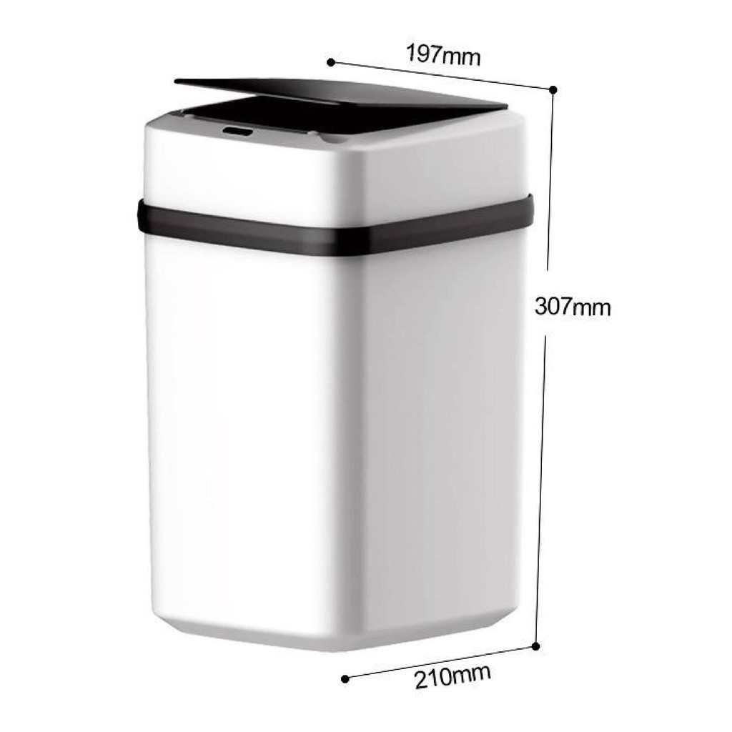 USB Smart Sensor Trash Automatic Opening Dustbin Smart Rubbish Bin Tong ...