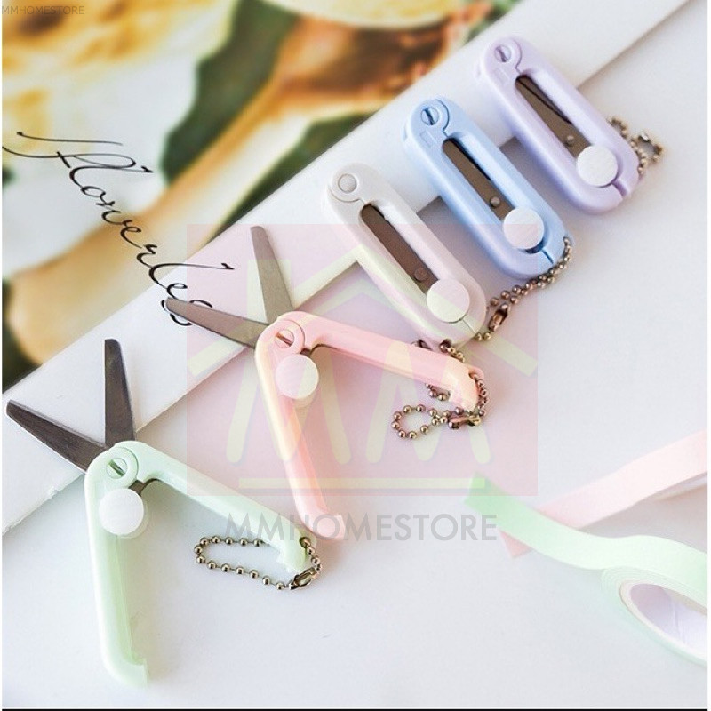 🔥Ready Stock🔥Portable Mini Scissors Creative Retractable Foldable ...
