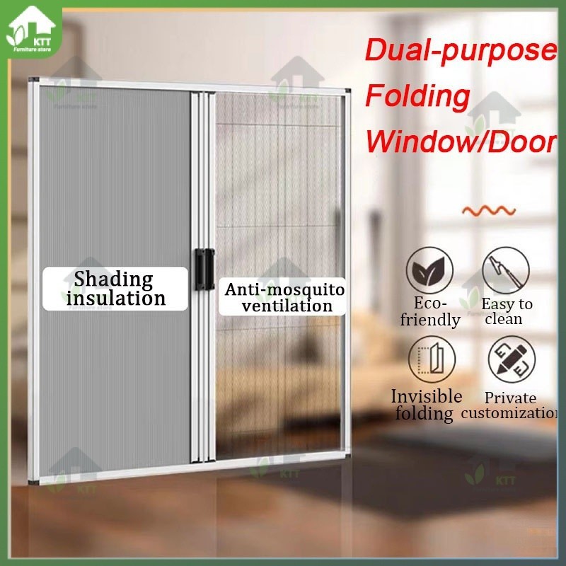 Customized folding sliding invisible windows anti-mosquito screens ...
