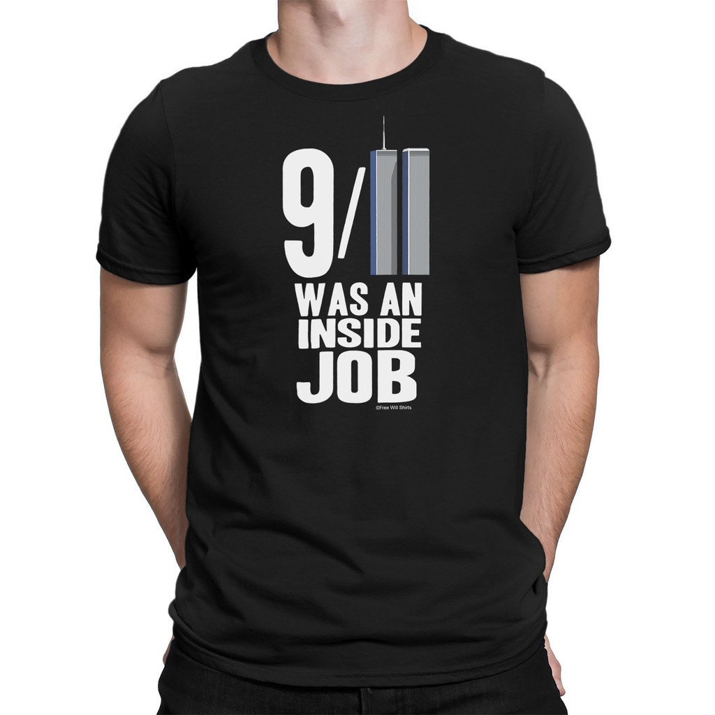 Mens 9/11 T-Shirt 911 Was An Inside Job Twin Towers Conspiracy Usa ...