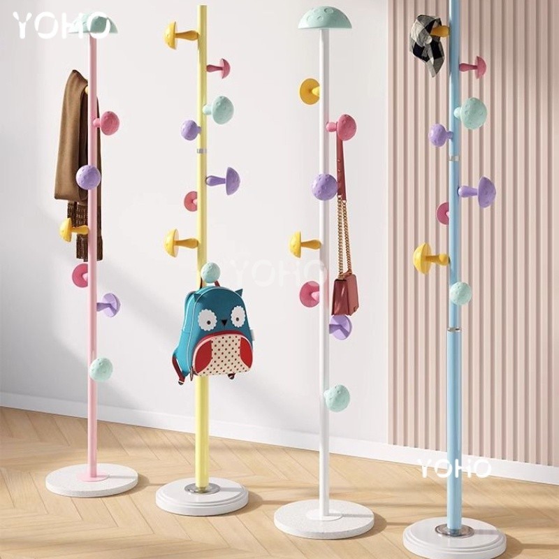 『Free Shipping』Cute coat rack floor storage rack household children ...