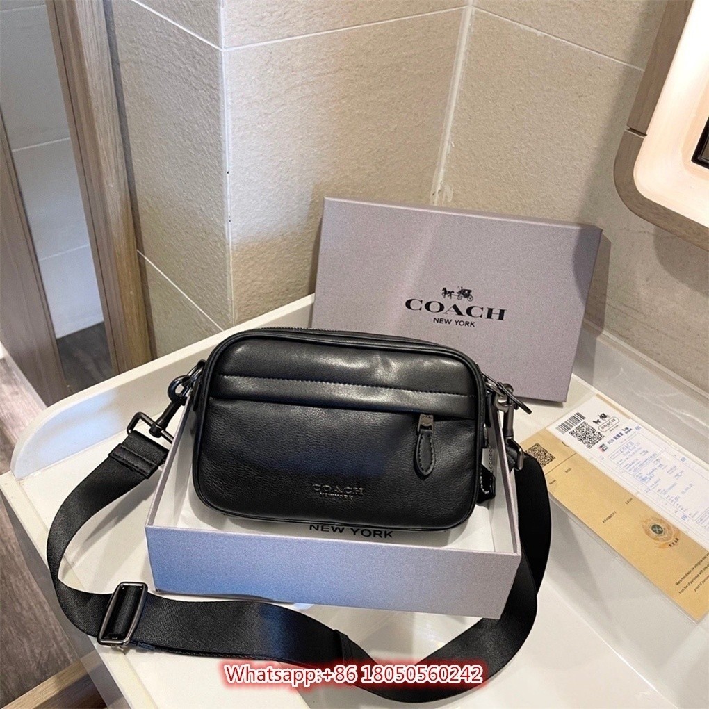 Premium 100% Coach Men Beg Navy Messenger Cross Body Begs Fashion ...