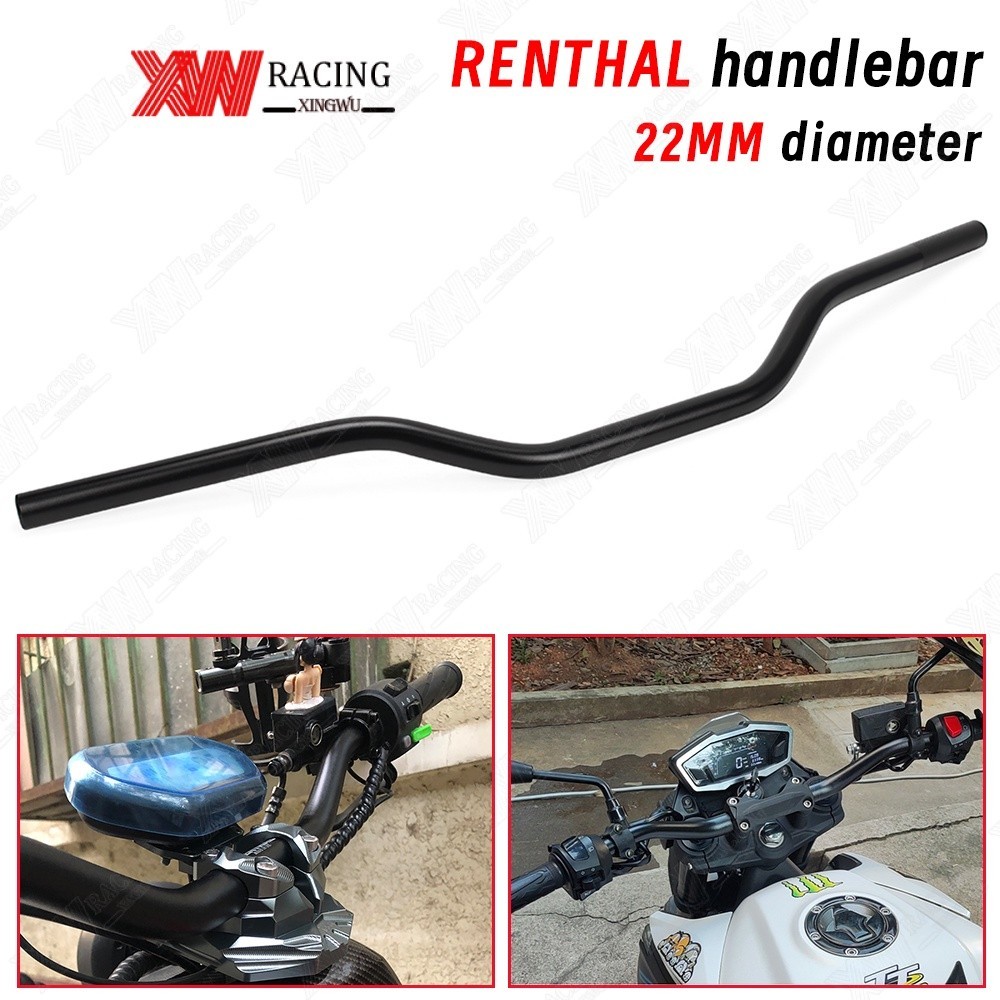 XW RACING RENTHAL Handlebar 22MM 7/8" Motorcycle Universal Aluminum ...
