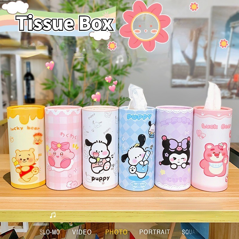 Cartoon Cute Vehicle Tissue Box Kawaii Kuromi Pochacco Capybara ...