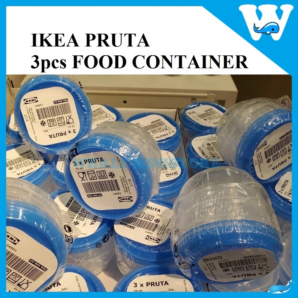 IKEA MINIATURE MINI ROUND FOOD CONTAINER SET / SMALL TUPPERWARE / BABY ...