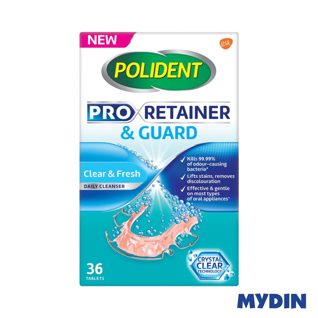 Polident Pro Retainer & Guard Daily Cleanser (36's) | Shopee Malaysia