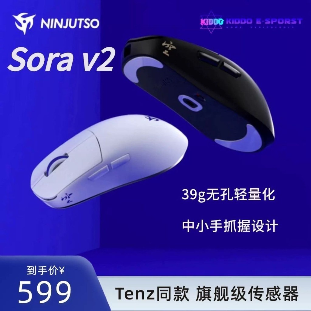 Ninjutso Sora V2 Wireless Gaming Mouse Light Weight Remote | Shopee ...