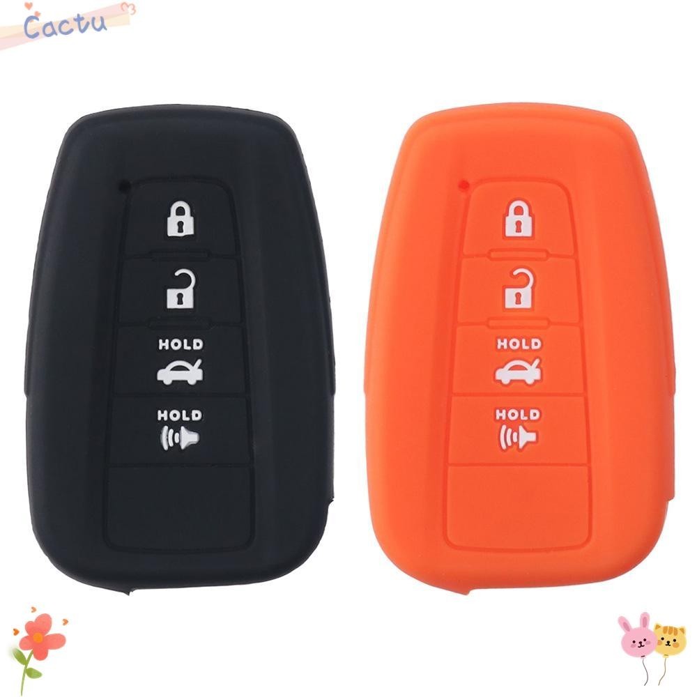 FACC-H 2PCS Key Protector Holder, Black,Orange Silicone Key Fob Cover ...
