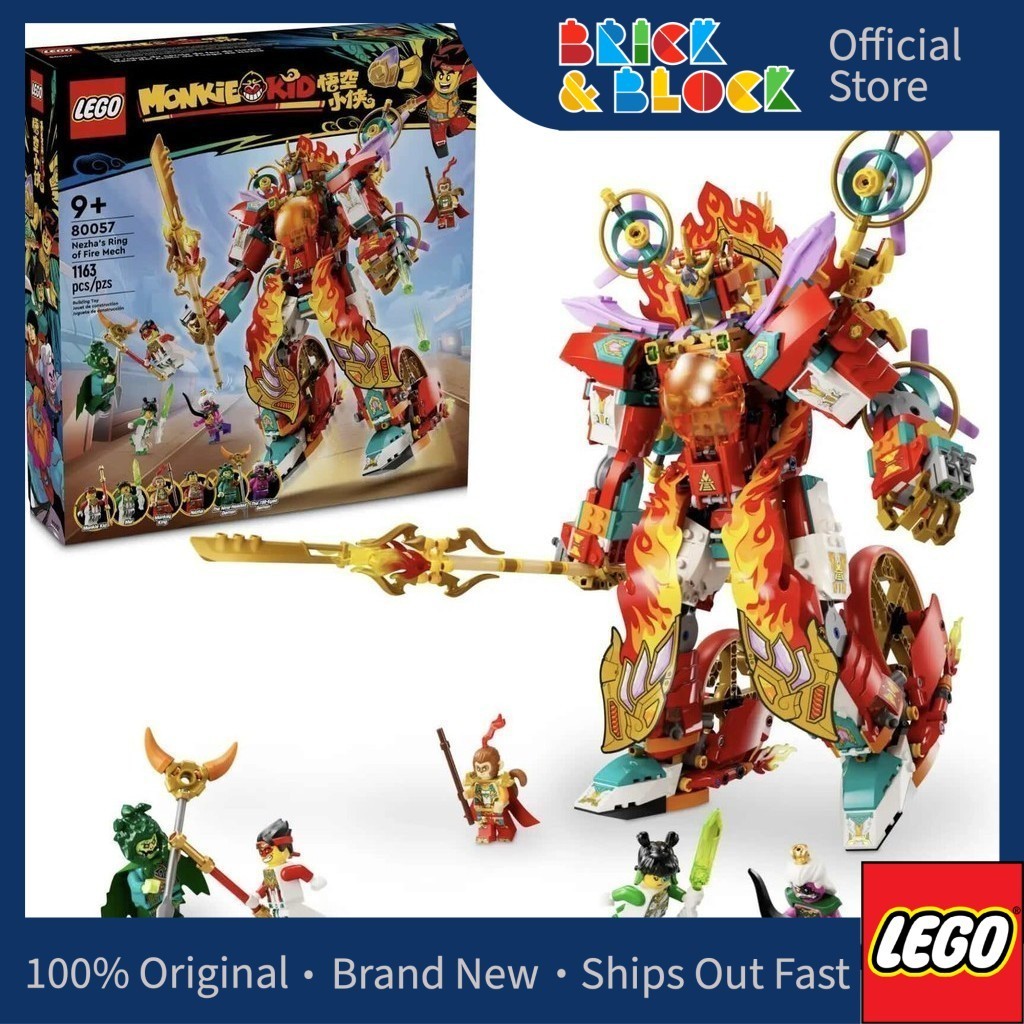 LEGO 80057 Nezha's Ring of Fire Mech | LEGO Monkie Kid | Shopee Malaysia