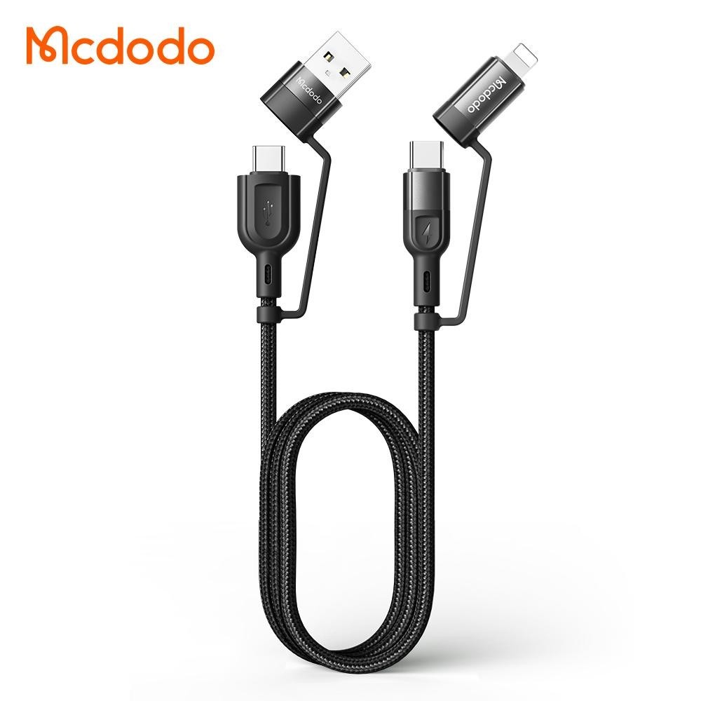 【1Yr Warranty】 MCDODO 4 in 1 Cable 60W PD USB Type-C L Data Cable Fast ...