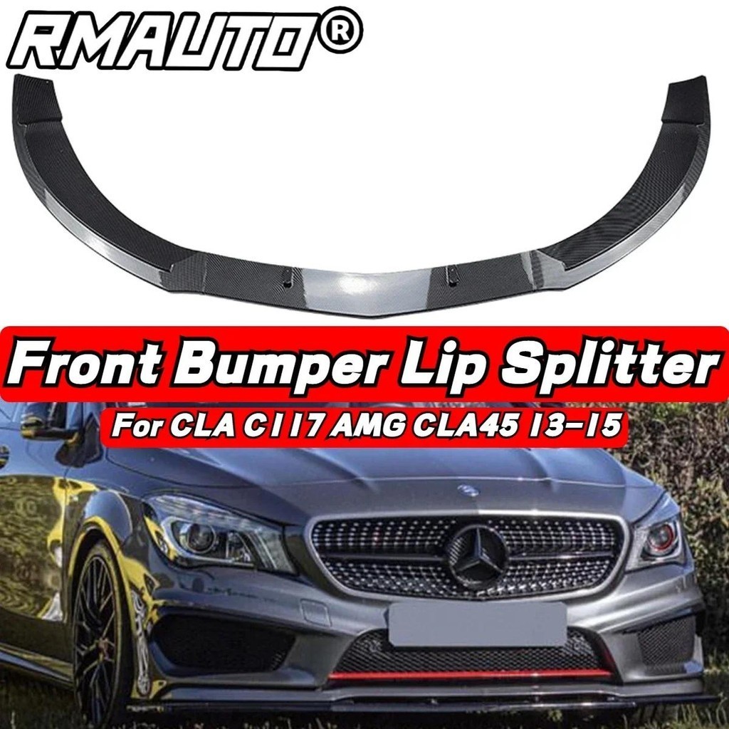 CLA Front Lip Front Bumper Diffuser Spoiler Bumper Guard For Mercedes ...