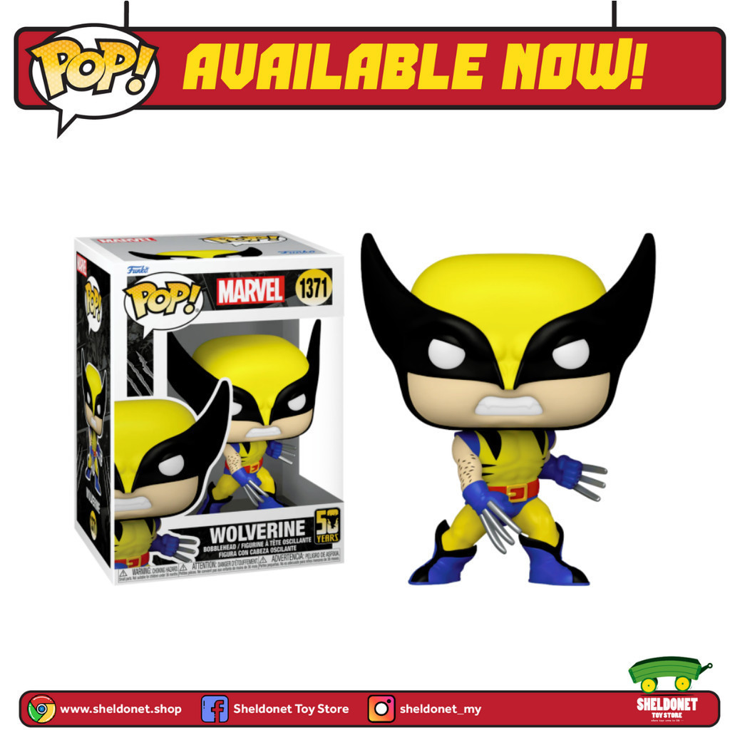 Funko Pop! Marvel: Wolverine: 50 Years - Wolverine (Classic) | Shopee ...