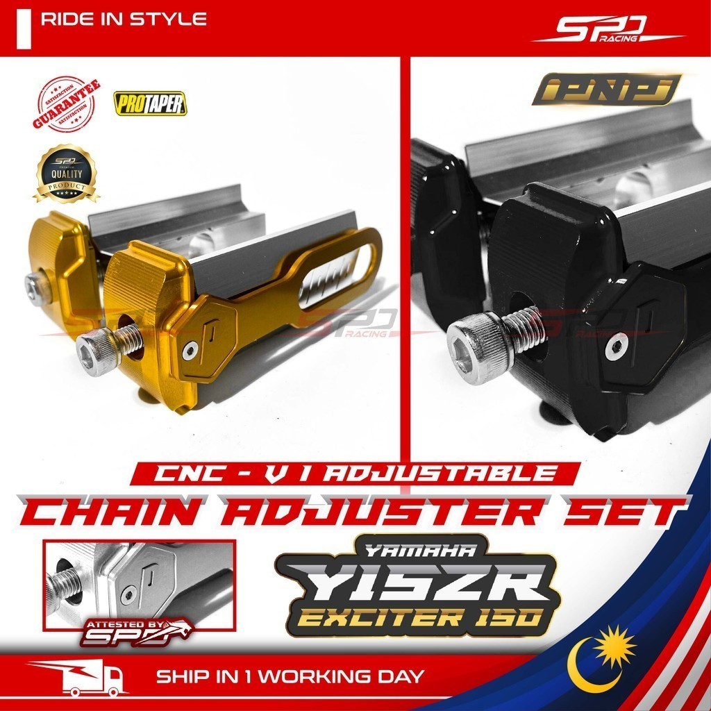 Y15 Chain Adjuster Set I Alloy CNC Protaper For YAMAHA Y15ZR / EXCITER ...