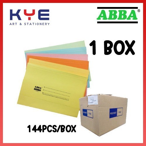 [BY BOX] 144Pcs Abba Pocket File / / Fail Kertas / Manila Document ...
