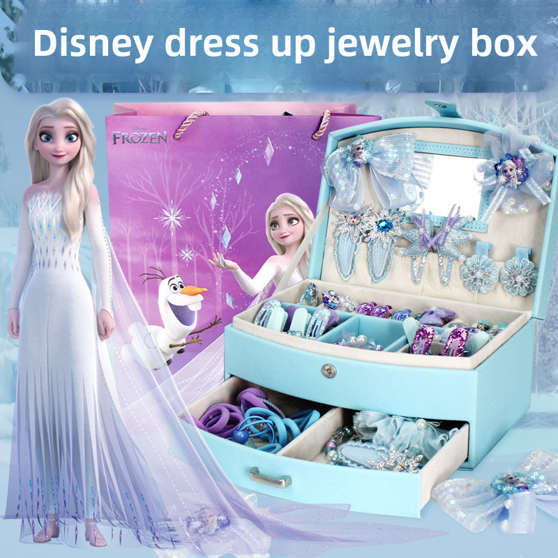 Disney Children's Jewelry Set Frozen Princess Elsa Gift Box Little Girl ...