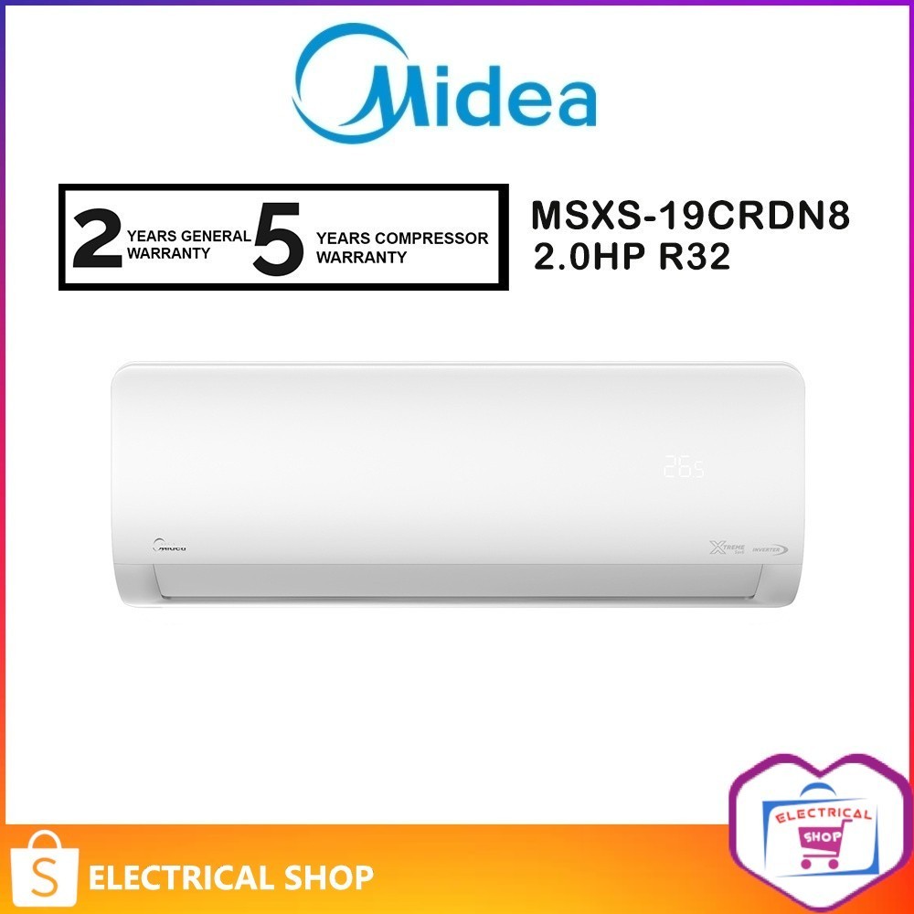 Midea 2.0HP MSXS19CRDN8 Xtreme Save R32 Inverter Air Conditioner / Aircond / Air Cond MSXS ...