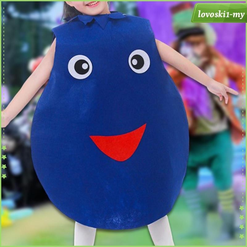 [LovoskibcMY] Kids Blueberry Costume Cosplay Cute Children Costume for ...