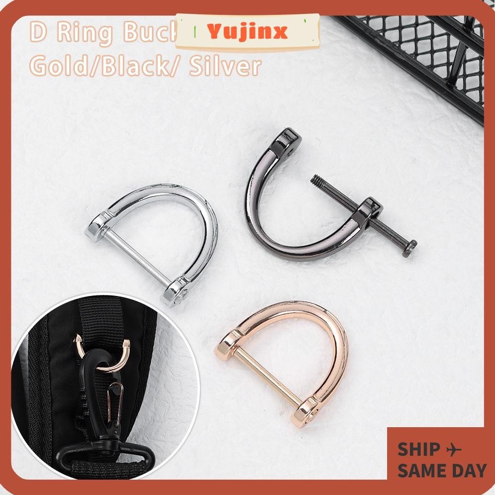 YUJINX D Ring Buckle DIY Metal D Shape Horseshoe Shoulder Webbing ...