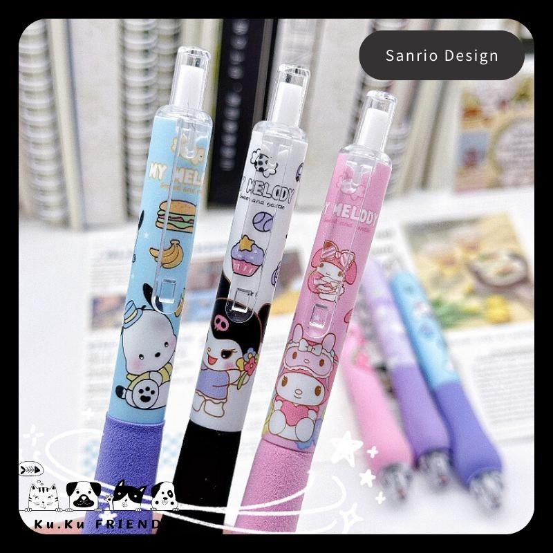 Sanrio 6pcs Pens In One Pack Pens With Sponge Holder Cute Pen Sets ...