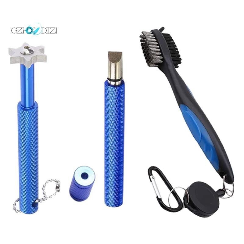 Golf Clean Tool Set -Retractable Golf Club Brush and 2 Golf Club Groove ...