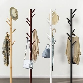 Coat Rack / Rak Penyangkut Baju / Penyangkut Baju Kayu / Space Saving ...