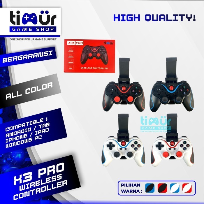 Stick Gamepad Wireless Joystick Bluetooth HP PC Laptop Android IOS X3 ...