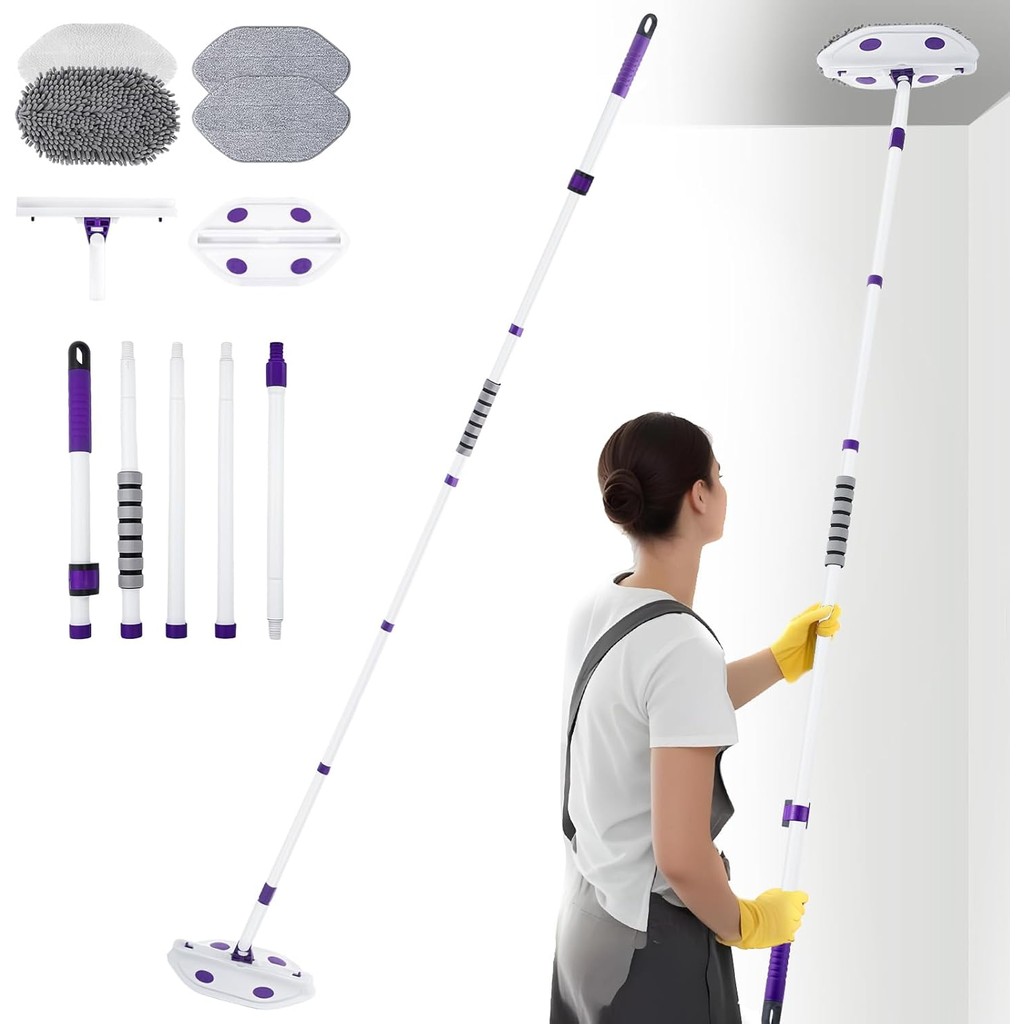 Mop pembersih dinding dengan pemegang panjang, 77 ''Baseboard Cleaner ...