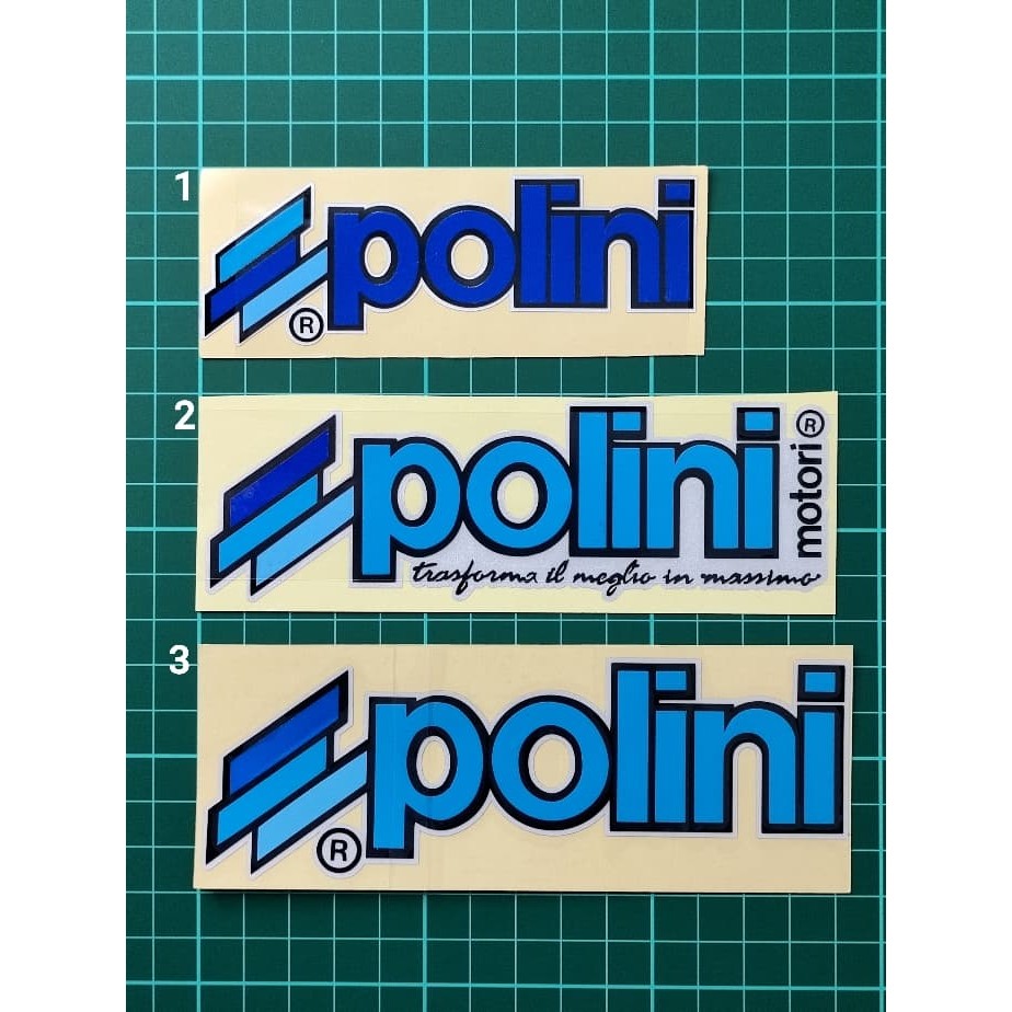 STICKER Pantul Cutting Polini Motori Stiker Motor Reflective | Shopee ...
