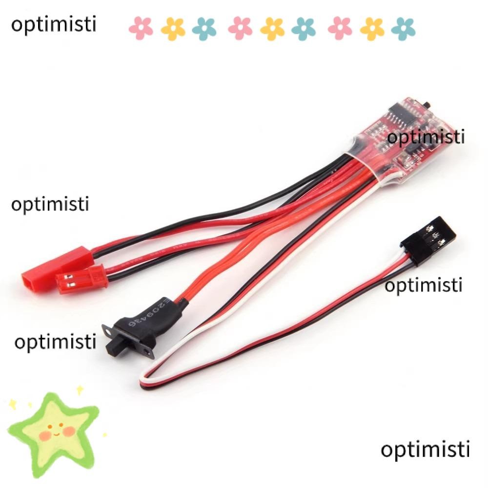OPTIMISTI Micro ESC, Bi-directional 30A Brushed ESC, 2S 4~8v with Brake ...