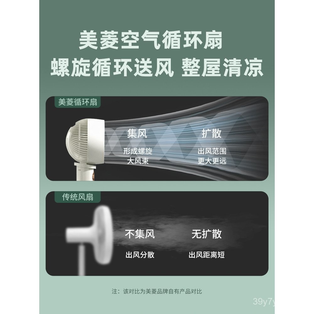 Meiling Air Circulation Fan Electric Fan Household Floor Fan Vertical Desktop Remote Control ...