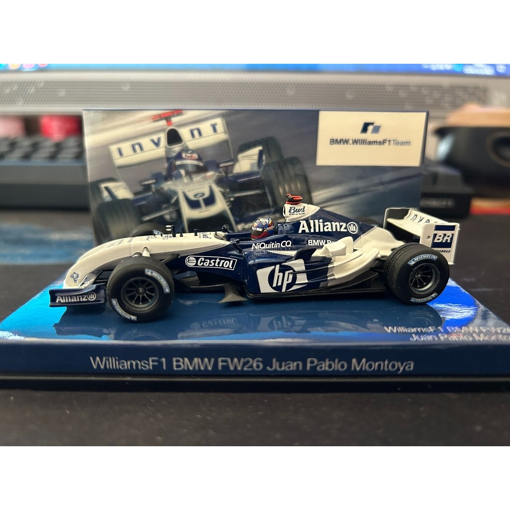 [Ready Stock] Mini Cut 1/43 F1 Williams BMW Fleet FW26 Saber-Toothed ...