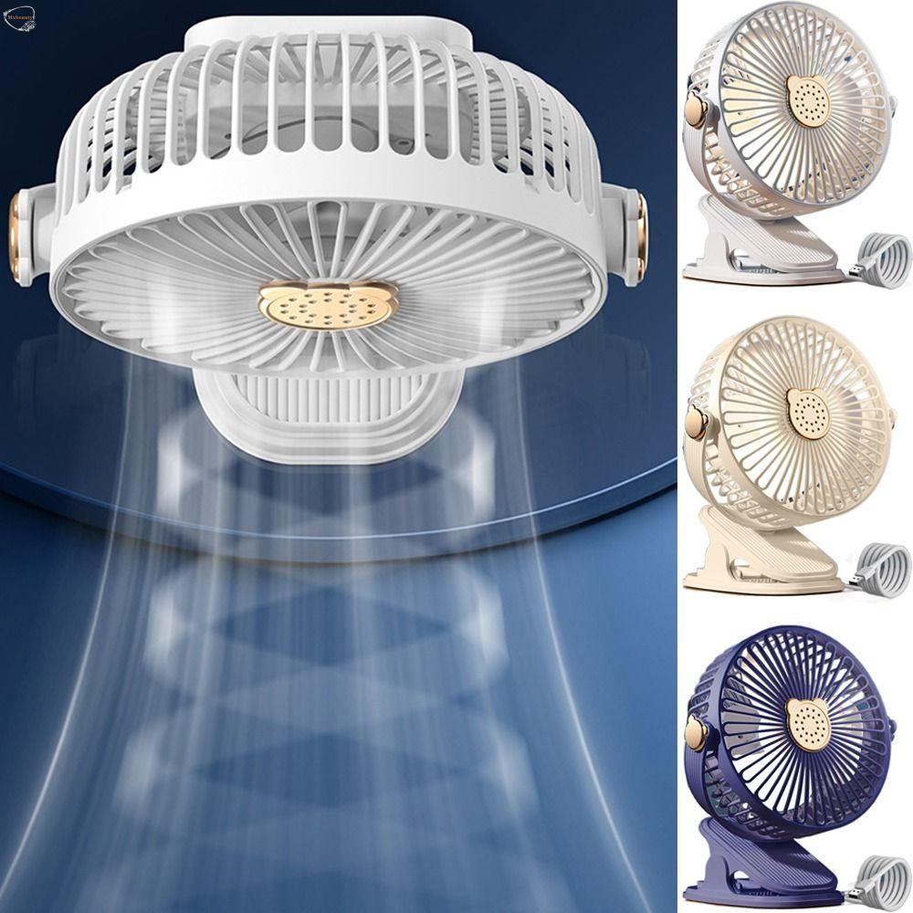 MXBEAUTY Ceiling Electric Fan, Low Noise Powerful Airflow Desktop Hang ...