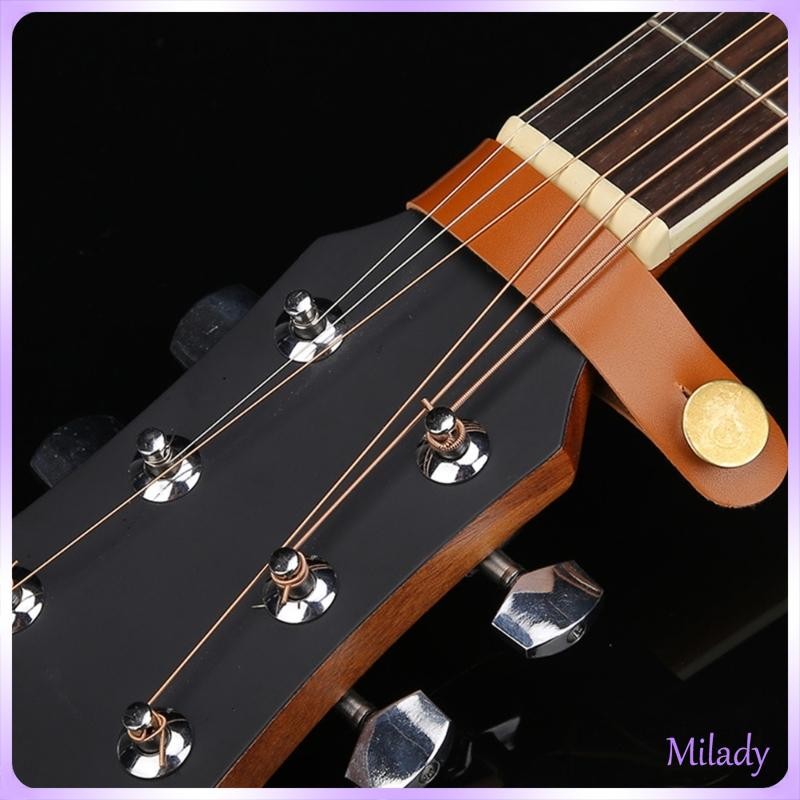 Milady Leather Guitar Neck Strap Button for Ukulele Bass Acoustic ...