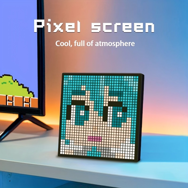 LED Pixel Display, 32X32 Programmable Pixel Art Display, with APP ...