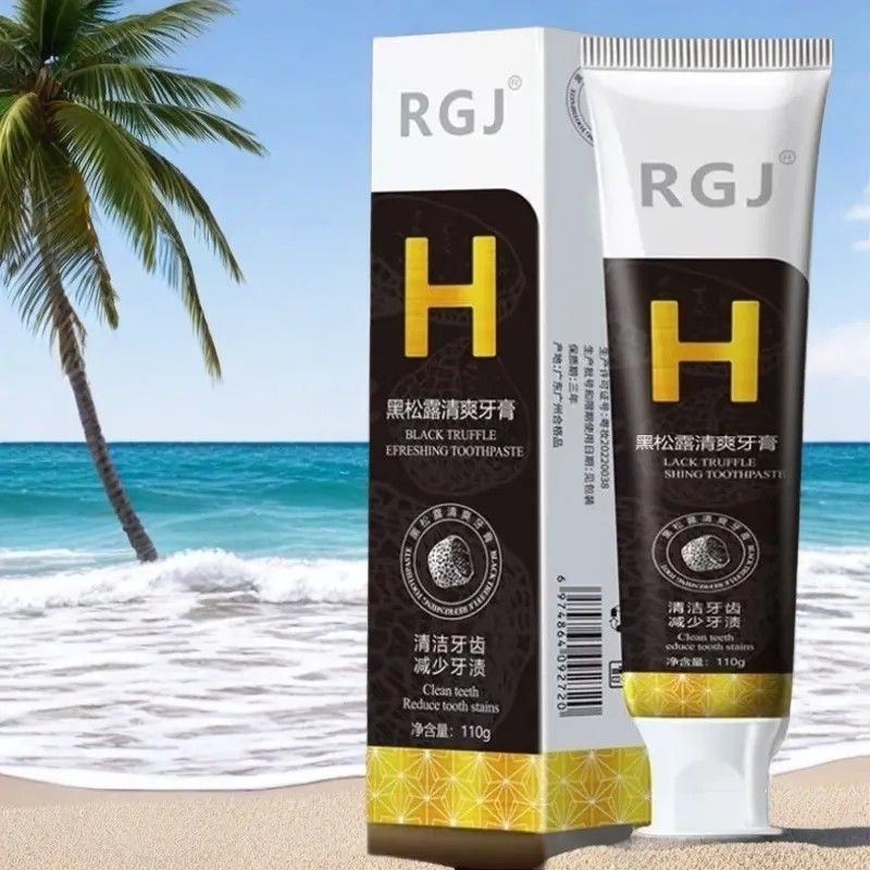 Original RGJ Black Truffle Toothpaste Fresh Breath Mint Flavor Remove ...