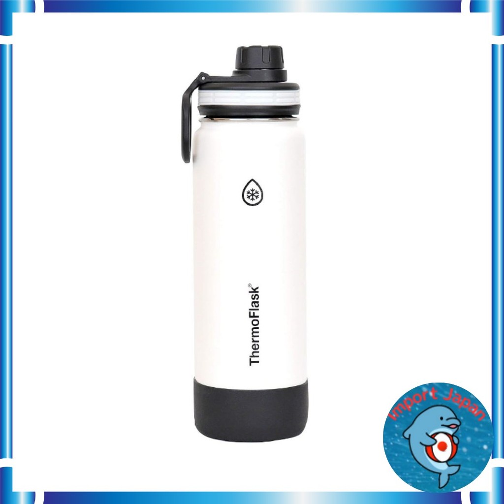 Thermo Flask 0.7L White Cold Storage Water Bottle Stainless Steel ...