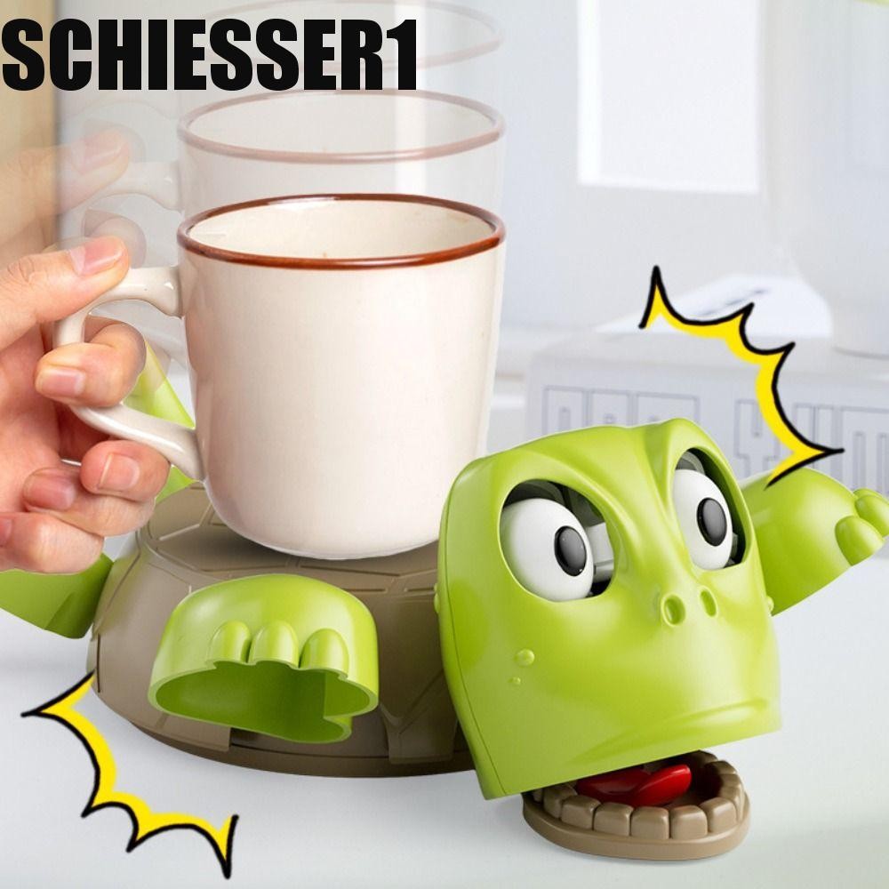 SCHIESSER1 Panicked Turtle Coaster, Frightened Turtle ABS Turtle Cup Pad Quirky Toys, Turtle ...