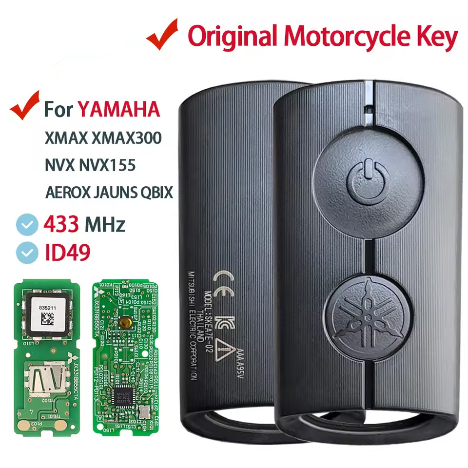 Original Spare Remote Control Key for Yamaha NVX NVX155 XMAX XMAX300 ...