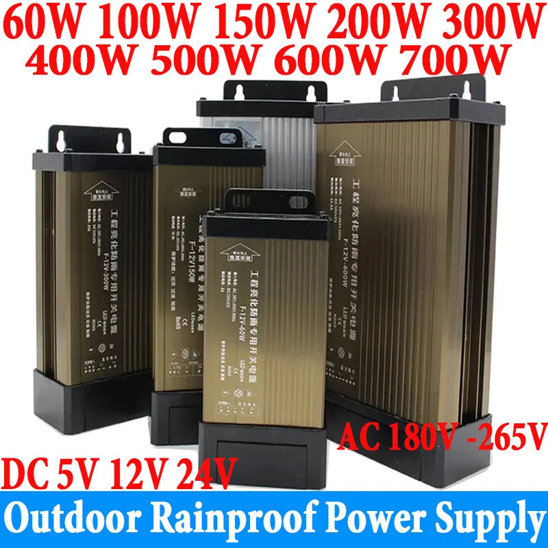 5 12 24 Volt DC Power Supply AC 220V TO DC 12V 24V Power Supply 100W ...