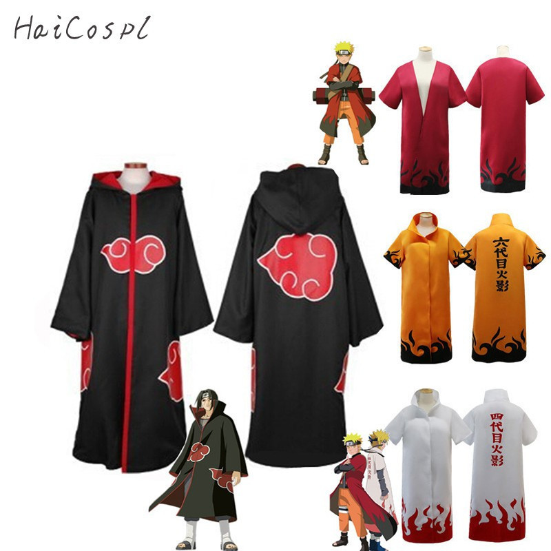 Anime Naruto Akatsuki Cosplay Halloween Costume Uchiha Itachi Cloak ...