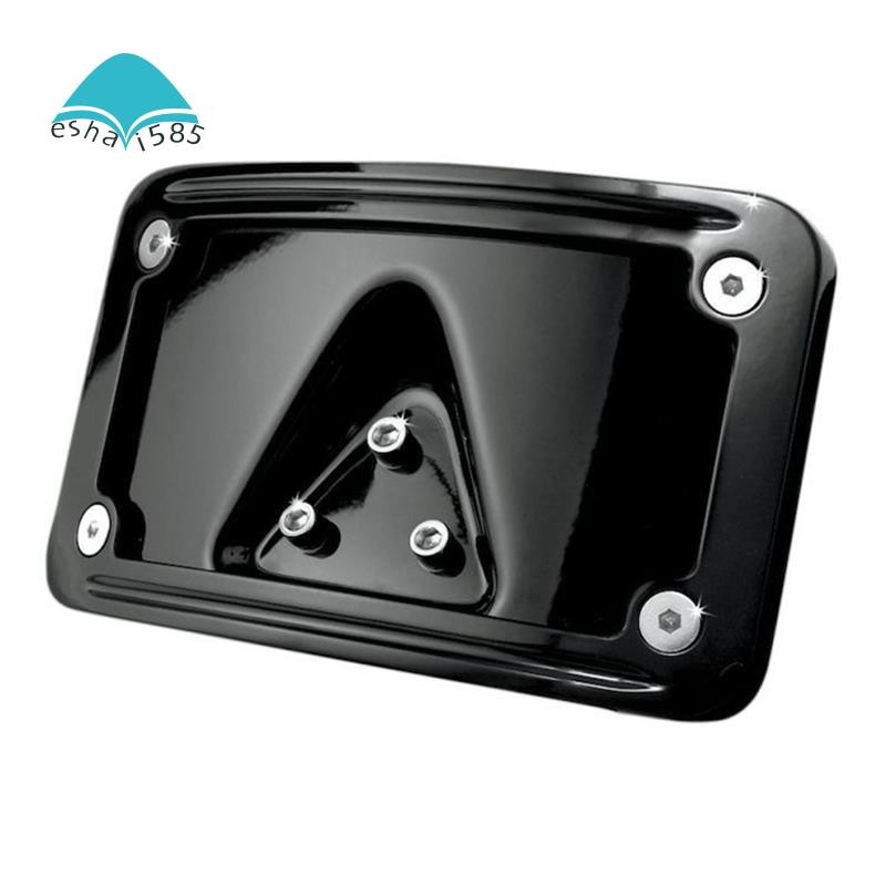 Motorcycle Curved Laydown License Plate Mount Bracket for Softail 3Hole ...
