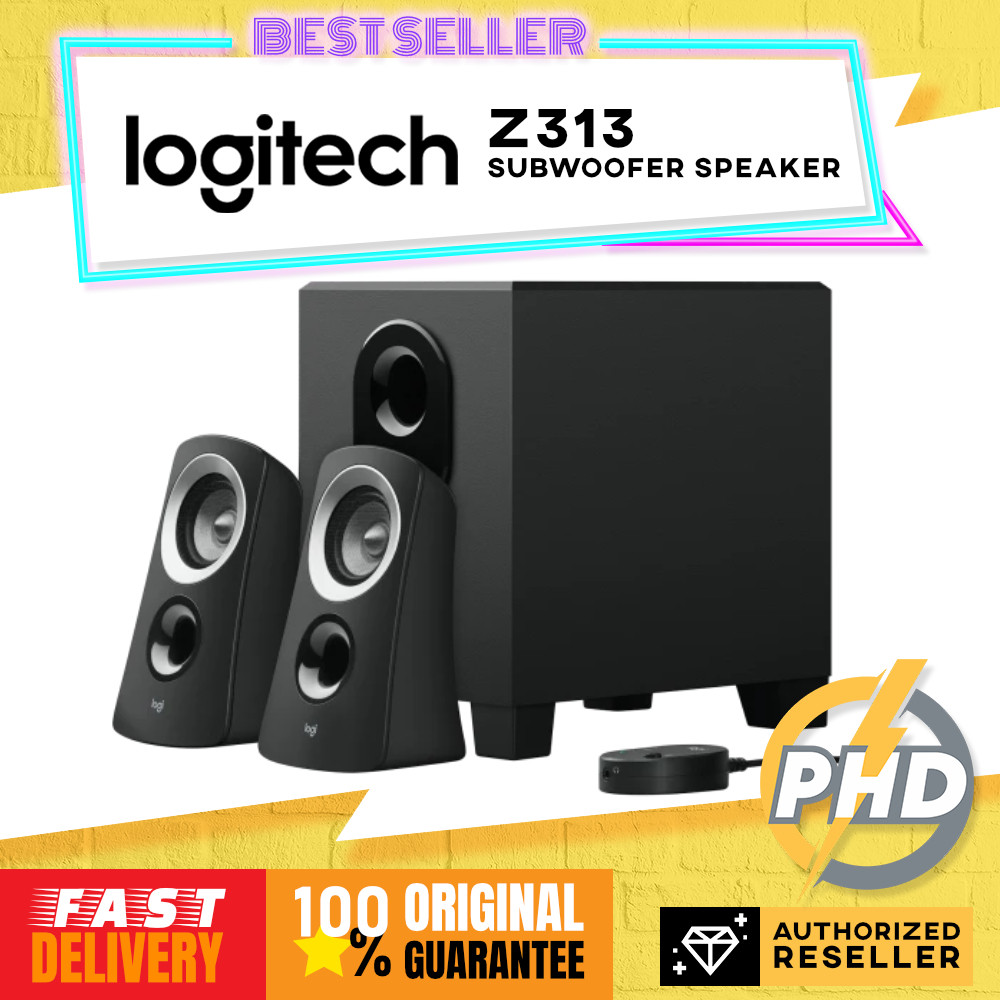 Logitech Z313 2.1 Multimedia Speaker System with Subwoofer, Full Range ...