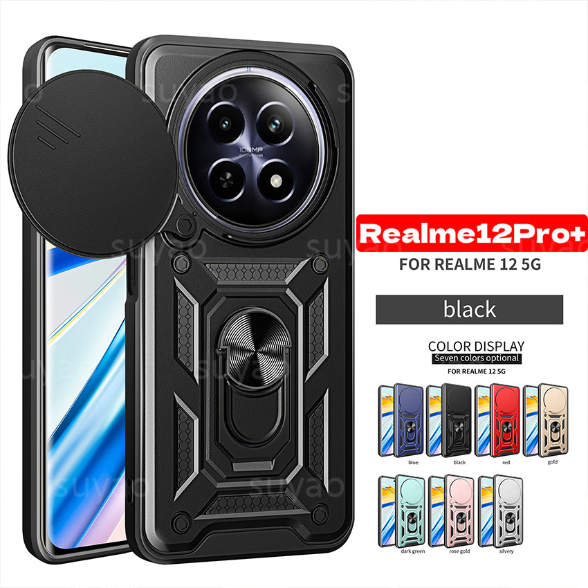 For Realme 13 Pro Plus 13+ Pro+ 12 11 12X X 11X Phone Case Ring Casing ...